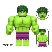China Red Hulk Super Hero Mini Figures Captain America Winter Soldier Falcon Assembly Toys for sale