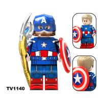 China Red Hulk Super Hero Mini Figures Captain America Winter Soldier Falcon Assembly Toys for sale