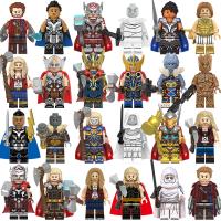 China Thor Zeus Korg Marvel Super Heroes Minifigure Mighty Thor Gorr Valkyrie Assembly Toys for sale