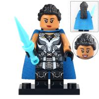 China Thor Zeus Korg Marvel Super Heroes Minifigure Mighty Thor Gorr Valkyrie Assembly Toys for sale
