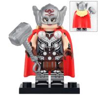 China Thor Zeus Korg Marvel Super Heroes Minifigure Mighty Thor Gorr Valkyrie Assembly Toys for sale