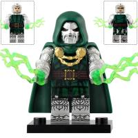 China Fantastic Four Superhero Set Figures Doctor Doom Galactus Silver Surfer Assembly Toys for sale