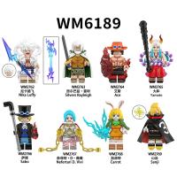China Luffy Minifigures One Piece Zoro Straw Hat Pirates Anime Figures Building Block Collection Pack for sale