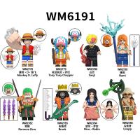 China Luffy Minifigures One Piece Zoro Straw Hat Pirates Anime Figures Building Block Collection Pack for sale