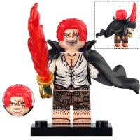 China Buggy One Piece Minifigures Marshall Teach Luffy Shanks Pirate Anime Figures Blocks Collection Set for sale