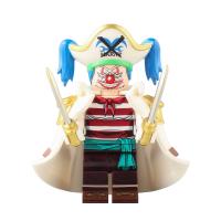 China Buggy One Piece Minifigures Marshall Teach Luffy Shanks Pirate Anime Figures Blocks Collection Set for sale