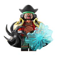 China Buggy One Piece Minifigures Marshall Teach Luffy Shanks Pirate Anime Figures Blocks Collection Set for sale