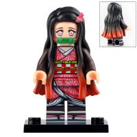 China Flexible Joints Demon Slayer Minifigures Kamado Tanjiro Kamado Nezuko Nanoblock for sale