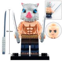 China Flexible Joints Demon Slayer Minifigures Kamado Tanjiro Kamado Nezuko Nanoblock for sale