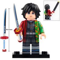 China Flexible Joints Demon Slayer Minifigures Kamado Tanjiro Kamado Nezuko Nanoblock for sale