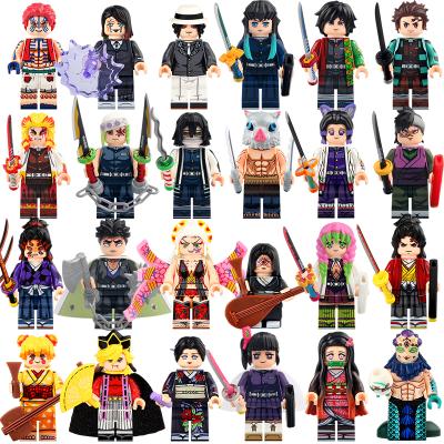 China Demon Slayer Building Blocks Shinobu Kocho Tomioka Giyuu Minifigures Nanoblock Anime for sale