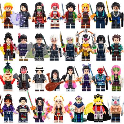 China Smooth Edges Anime Minifigures Demon Slayer Shinobu Kocho Collector's Edition Building Blocks for sale