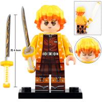 China Smooth Edges Anime Minifigures Demon Slayer Shinobu Kocho Collector's Edition Building Blocks for sale