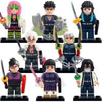 China Demon Slayer Block Akaza Kamado Tanjirou Building Blocks Anime Minifigures for sale