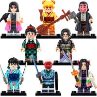China Demon Slayer Block Akaza Kamado Tanjirou Building Blocks Anime Minifigures for sale