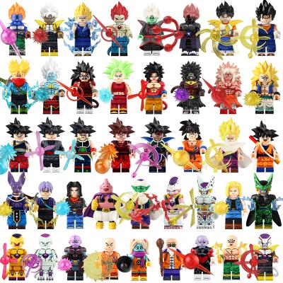 China 4.5cm Nanoblocks Dragon Ball Son Goku Frieza Building Block Minifigures for sale