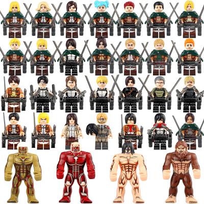 China Attack On Titan Armored Titan Colossal Titan Minifigure Building Blocks 32 pieces for sale
