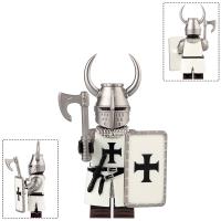 China Crusader Castle Minifigures Heavy Armor Knight Minifigure Medieval Castle Collection Pack DT8901 for sale