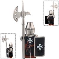 China Crusader Castle Minifigures Heavy Armor Knight Minifigure Medieval Castle Collection Pack DT8901 for sale