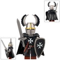 China Crusader Castle Minifigures Heavy Armor Knight Minifigure Medieval Castle Collection Pack DT8901 for sale
