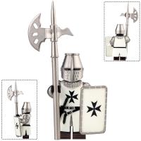China Crusader Castle Minifigures Heavy Armor Knight Minifigure Medieval Castle Collection Pack DT8901 for sale
