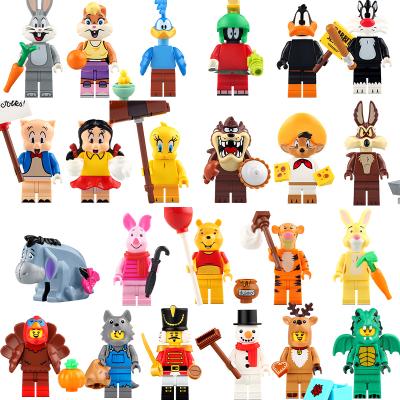 China Animal Winnie The Pooh Building Blocks Anime Minifigures Colorful Vivid Design for sale