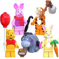 China Animal Winnie The Pooh Building Blocks Anime Minifigures Colorful Vivid Design for sale