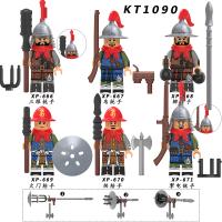 China Qin Dynasty Soldier Castle Minifigures Ming Dynasty Soldier Medieval Castle Historical Army Figures for sale