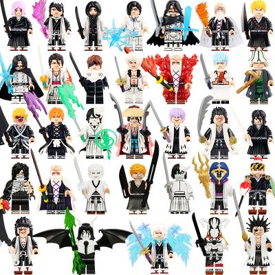 China BLEACH Unohana Retsu Tōshirō Hitsugaya Building Blocks Minifigures 33 Pieces for sale