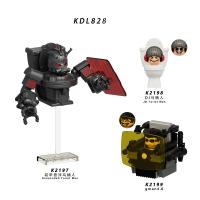 China Skibidi Toilet Minifigures Drillman Cameraman Speaker TV Compatible Building Blocks Collection for sale