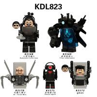 China Skibidi Toilet Minifigures Drillman Cameraman Speaker TV Compatible Building Blocks Collection for sale