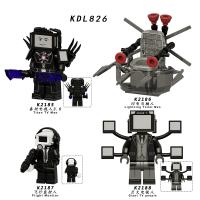China Skibidi Toilet Minifigures Drillman Cameraman Speaker TV Compatible Building Blocks Collection for sale