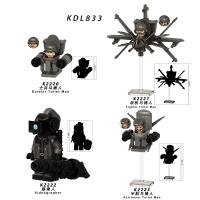 China Skibidi Toilet Minifigures Drillman Cameraman Speaker TV Compatible Building Blocks Collection for sale