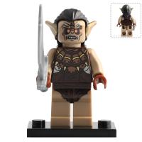 China Uruk-hai Orc Castle Minifigures Toys Lord Rings Building Blocks Medieval Castle Fantasy Battle Pack for sale