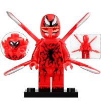 China Venom Carnage Riot Super Heroes Minifigures Building Blocks Spider-Man Symbiote Assembly Toy Figures for sale