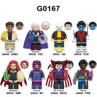China Wolverine Jean Grey Super Heroes Minifigures Building Blocks X-Men Storm Cyclops Assembly Toy Figures for sale