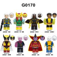 China Wolverine Jean Grey Super Heroes Minifigures Building Blocks X-Men Storm Cyclops Assembly Toy Figures for sale