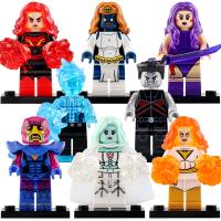 China Magneto Nightcrawler Super Heroes Building Blocks X-Men Gambit Beast Sentinel Assembly Toys for sale