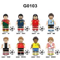 China Cristiano Ronaldo Soccer Minifigures Lionel Messi Stars Custom Sports Minifigures Collection for sale