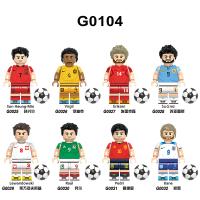 China Cristiano Ronaldo Soccer Minifigures Lionel Messi Stars Custom Sports Minifigures Collection for sale