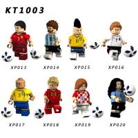 China Cristiano Ronaldo Soccer Minifigures Lionel Messi Stars Custom Sports Minifigures Collection for sale