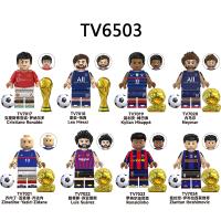China Cristiano Ronaldo Soccer Minifigures Lionel Messi Stars Custom Sports Minifigures Collection for sale