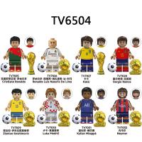 China Cristiano Ronaldo Soccer Minifigures Lionel Messi Stars Custom Sports Minifigures Collection for sale