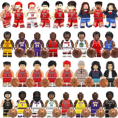 China Sports Stars Basketball Figures Kobe Bryant / Stephen Curry NBA Slam Dunk Custom Minifigures for sale