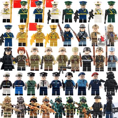 China Soviet Cavalry Military Figures Combat Engineers Minifigures Multi-Nation Army Figures Set for sale