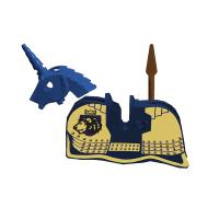 China Medieval Knight Building Block Accessories War Horse Saddle Crest Block Accessorie Weapon Collection for sale