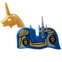 China Medieval Knight Building Block Accessories War Horse Saddle Crest Block Accessorie Weapon Collection for sale