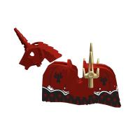 China Medieval Knight Building Block Accessories War Horse Saddle Crest Block Accessorie Weapon Collection for sale