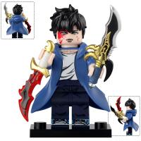 China Solo Leveling Sung Jin-woo Anime Building Blocks Anime Characters GB Standard for sale