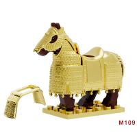 China Ancient Knights Castle Minifigures Warhorse Building Blocks Medieval Castle Cavalry Figures Collection for sale